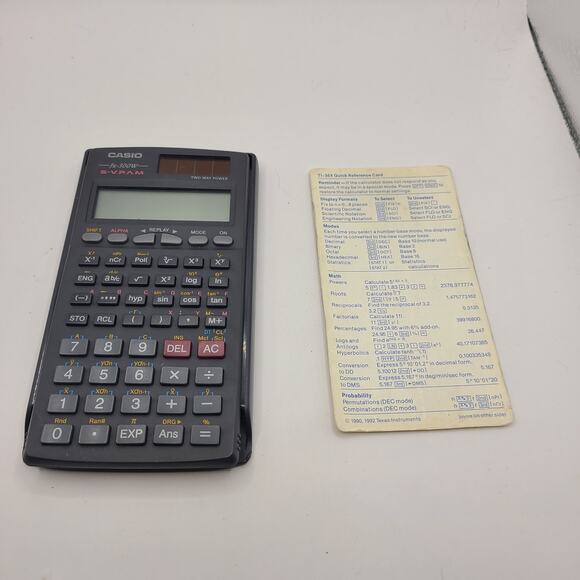 Casio | Other | Casio Fx30w Svpam Scientific Calculator Dualpower 0 ...